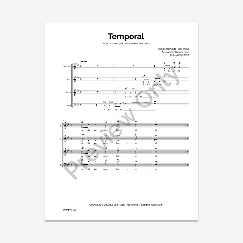 Temporal – La Voz Music Publishing